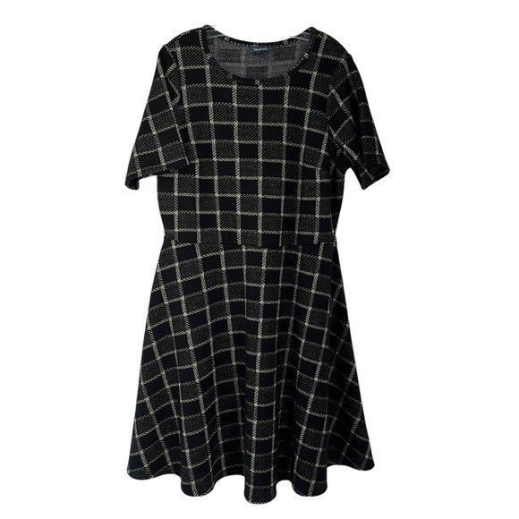 Modcloth | Dresses | Modcloth Just In Time Black Lurex Gold Geometric ...